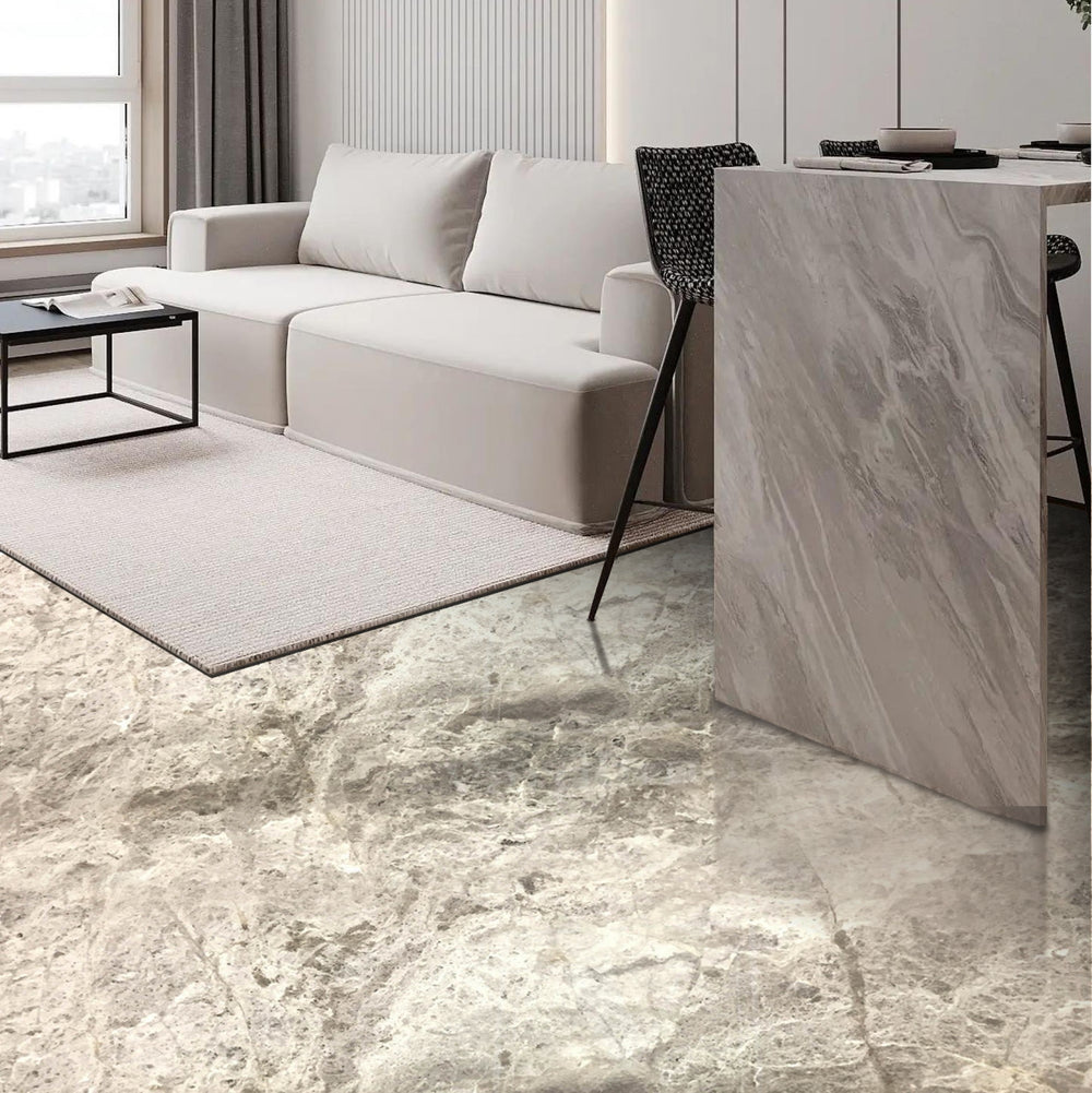 Grey Flurry Italian Marble | Mawrbled