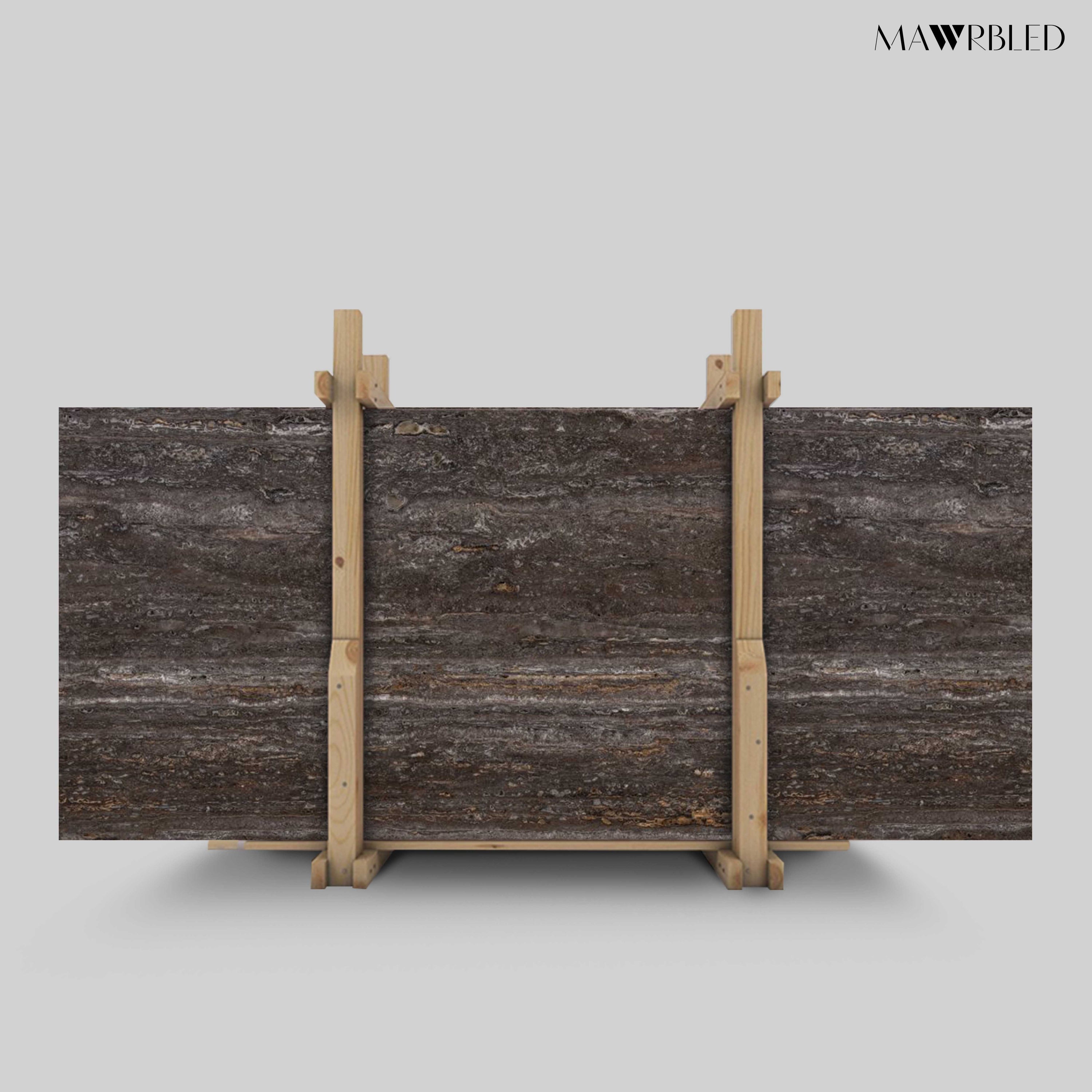 Titanium Travertine Marble | Mawrbled